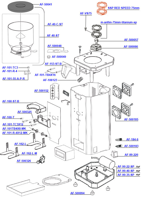 Anfim - SP2 Main Parts | Coffee Parts