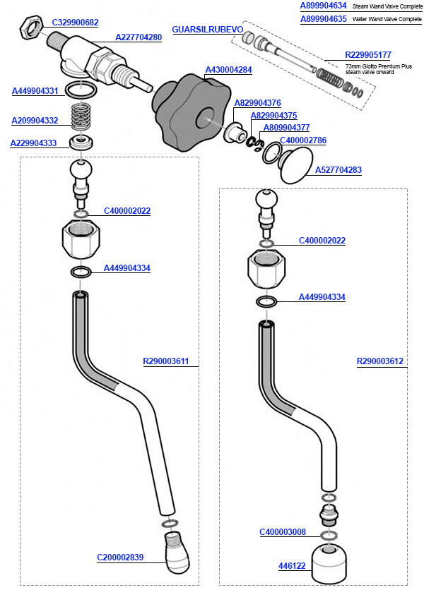 Giotto Evoluzione Steam Valve – Rocket | Coffee Parts