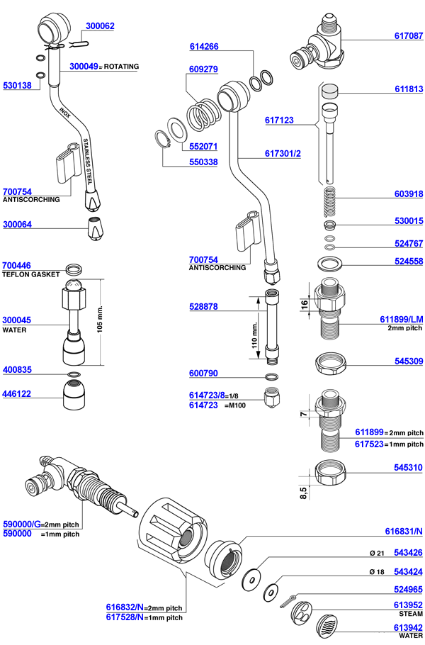 Traditional steam valve - La Marzocco | Coffee Parts