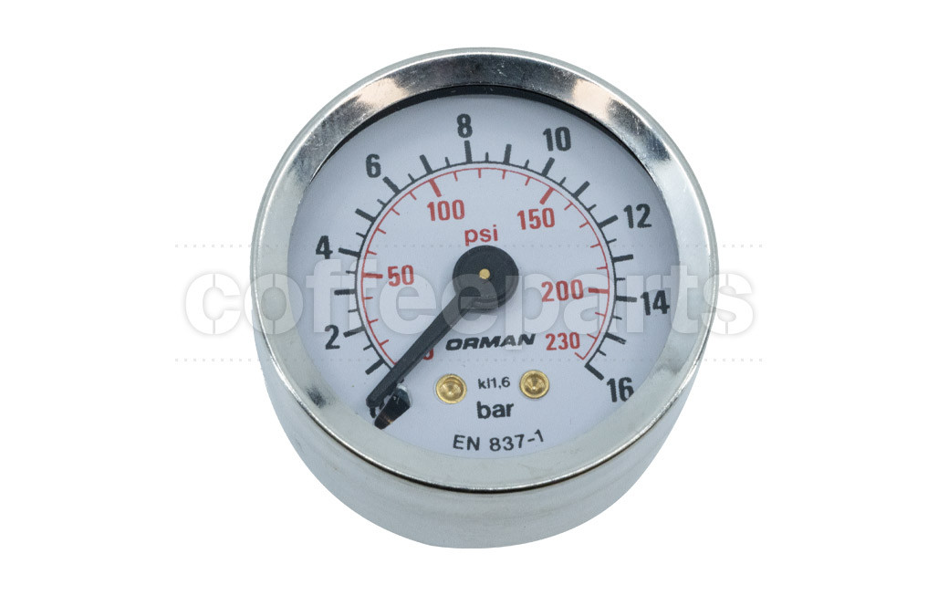 1 Scale Manometer 0-16 Bar Connection M6