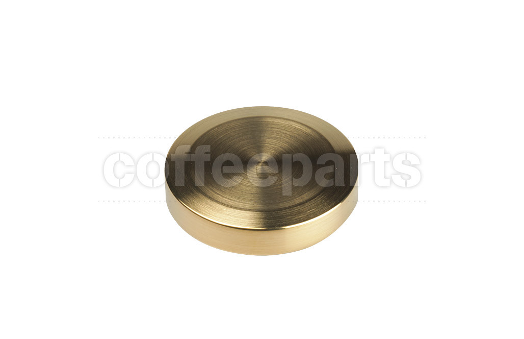 Reg Barber 54mm tamping base only: brass euro-curve | Coffee Parts