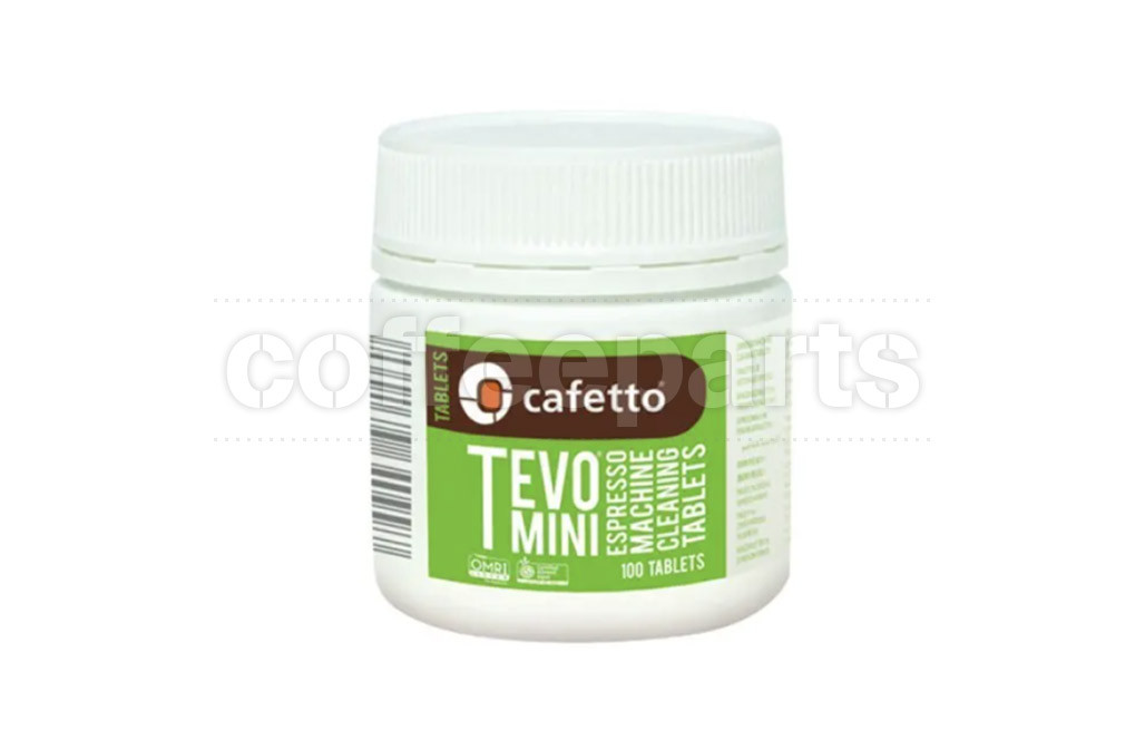 Cafetto Tevo organic espresso clean Mini : 100 Tablets | Coffee Parts