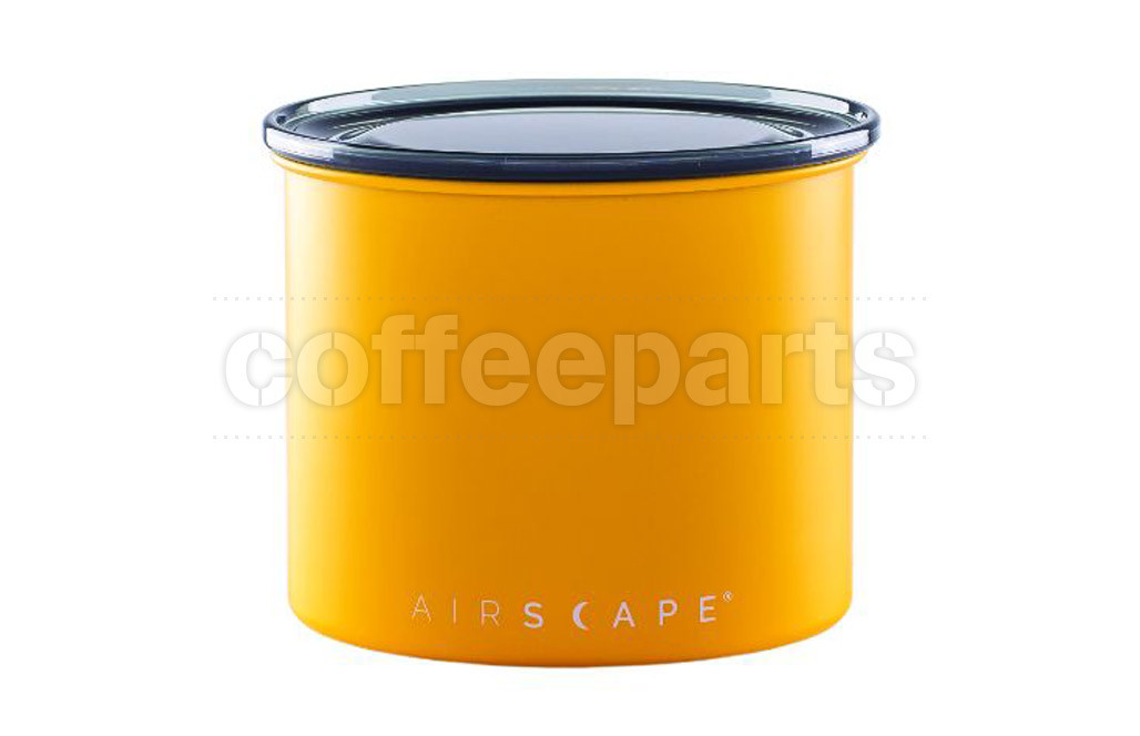 Airscape Small Coffee Storage Vault : Matte Yellow | Coffee Parts