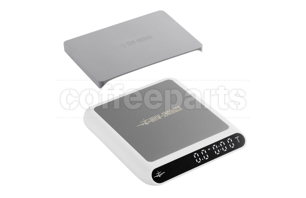 MHW-3Bomber Formula Smart Coffee Scale White | Coffee Parts