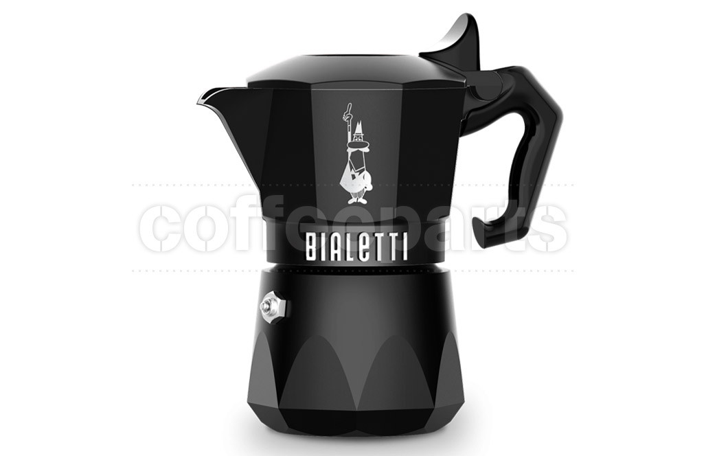 Bialetti 4 Cup Moka Brikka Exclusive: Black | Coffee Parts