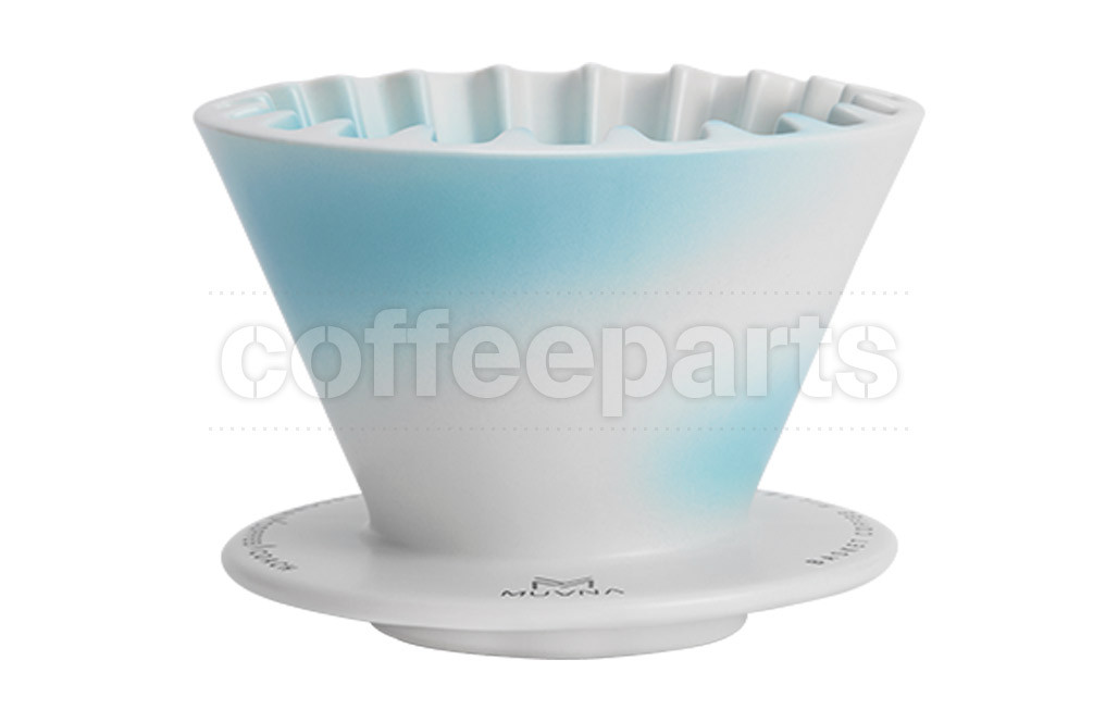 Muvna Cake 2-Cup Ceramic Filter Dripper: Blue | Coffee Parts