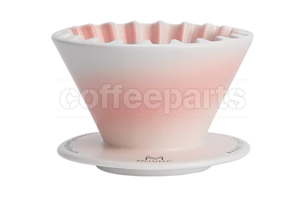 Muvna Cake 1-Cup Ceramic Filter Dripper: Pink | Coffee Parts