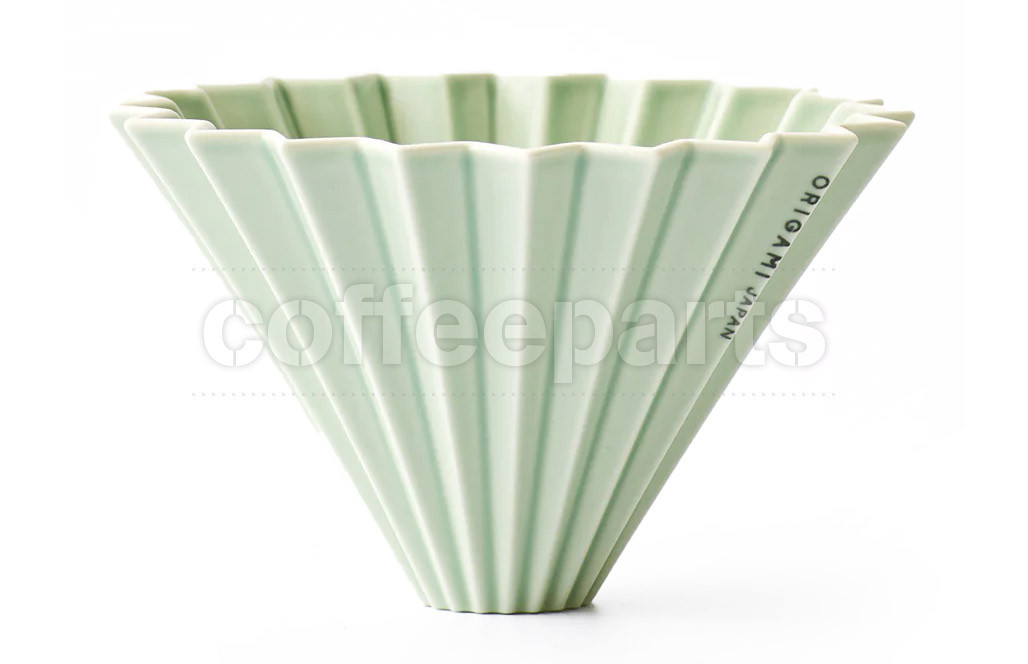 Origami Coffee Dripper Medium - 4 Cup: Matte Green | Coffee Parts