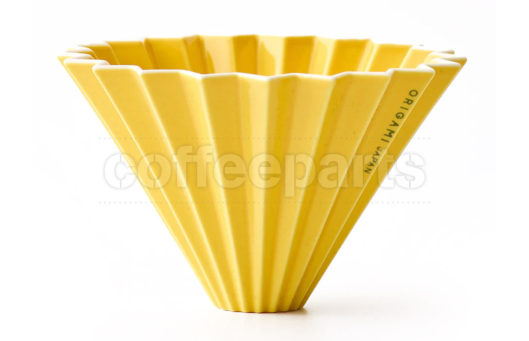 Origami Coffee Dripper Medium - 4 Cup: Yellow | Coffee Parts