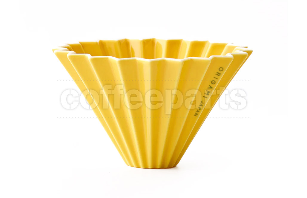 Origami Coffee Dripper Small - 2 Cup: Yellow | Coffee Parts