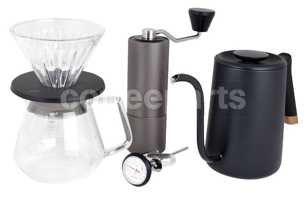 Timemore Chestnut C1 Pour Over Set: Black | Coffee Parts