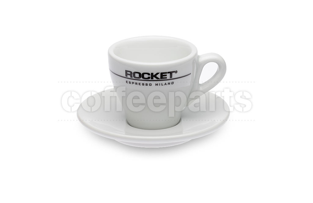 Rocket 80ml Espresso Coffee Cups (6 Cups/Saucers) | Coffee Parts