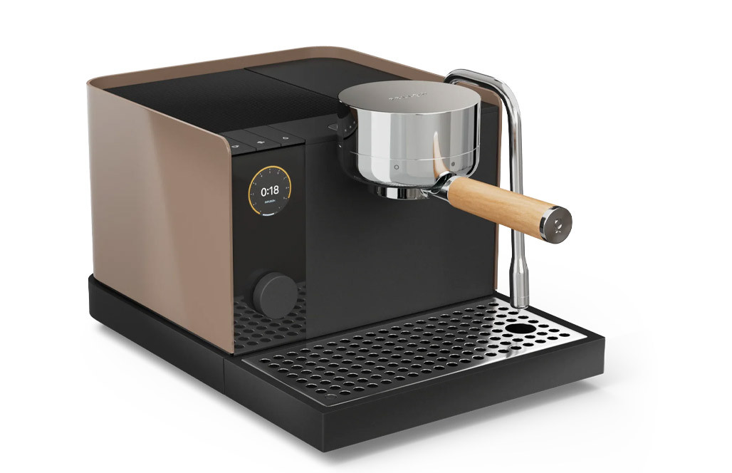 Fellow Espresso Series 1 Home Coffee Machine: Choc/Maple | Coffee Parts