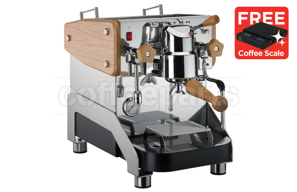 Elektra Verve Mini Coffee Machine: Wood | Coffee Parts