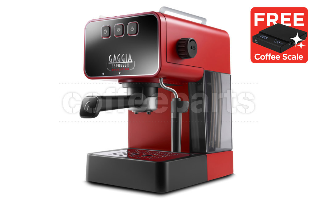 Gaggia Espresso Evolution Home Espresso Coffee Machine: Lava Red ...
