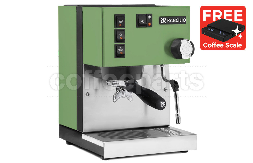 Rancilio Silvia V6 E Espresso Coffee Machine: Sage Green | Coffee Parts