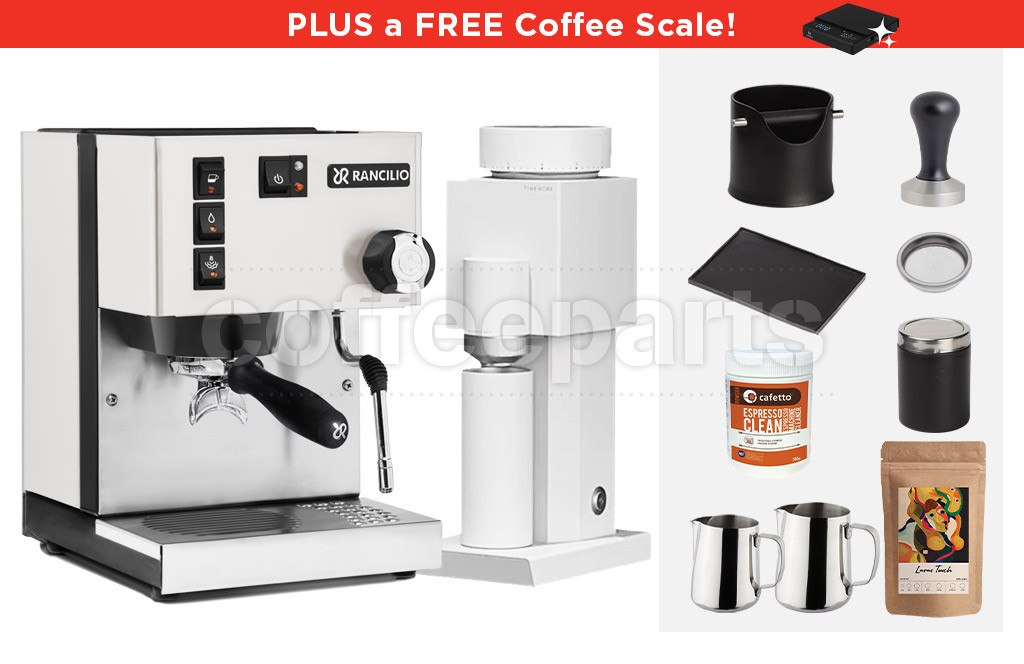 Rancilio V6 Espresso Machine Package: White | Coffee Parts