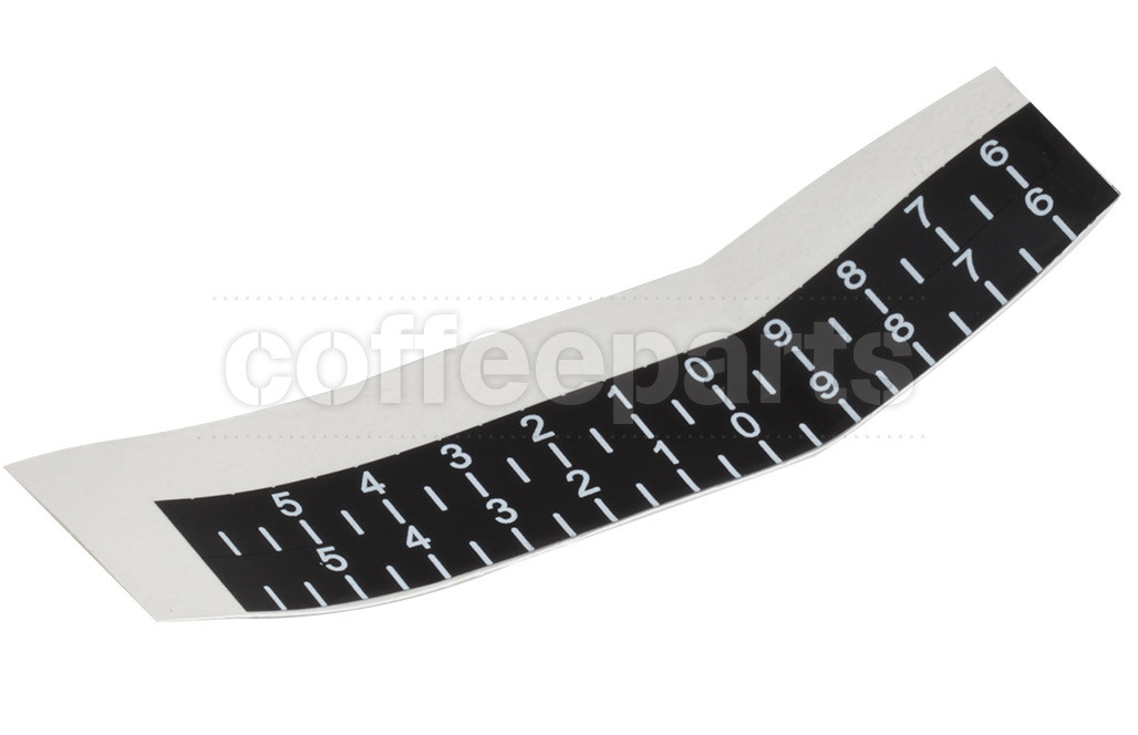 Graduated Label for Grind Setting Wheel