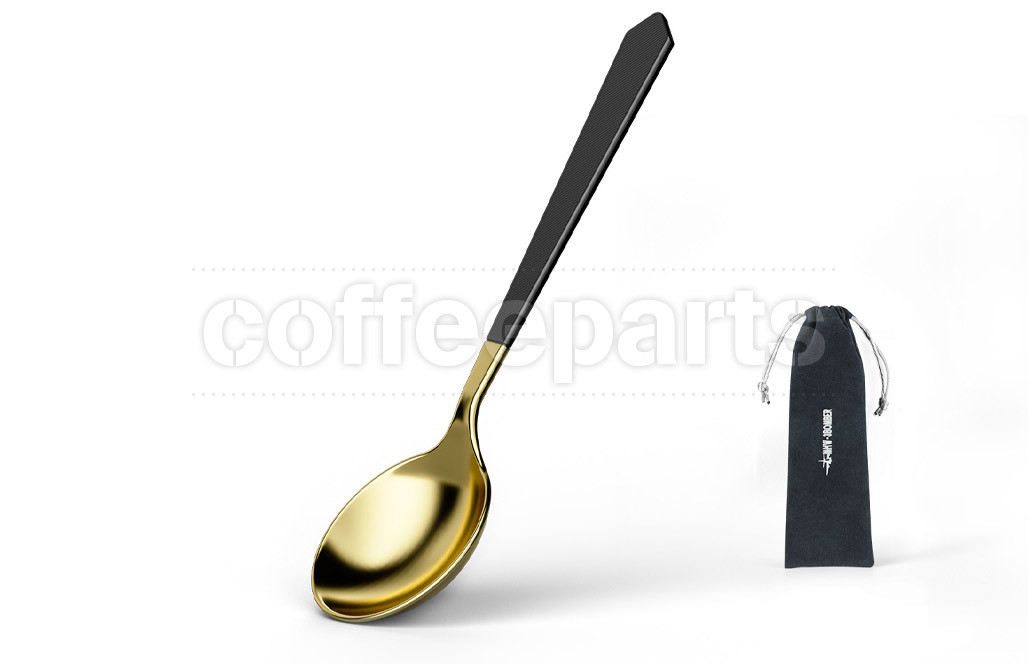 MHW-3Bomber Cupping Spoon Black/Gold | Coffee Parts