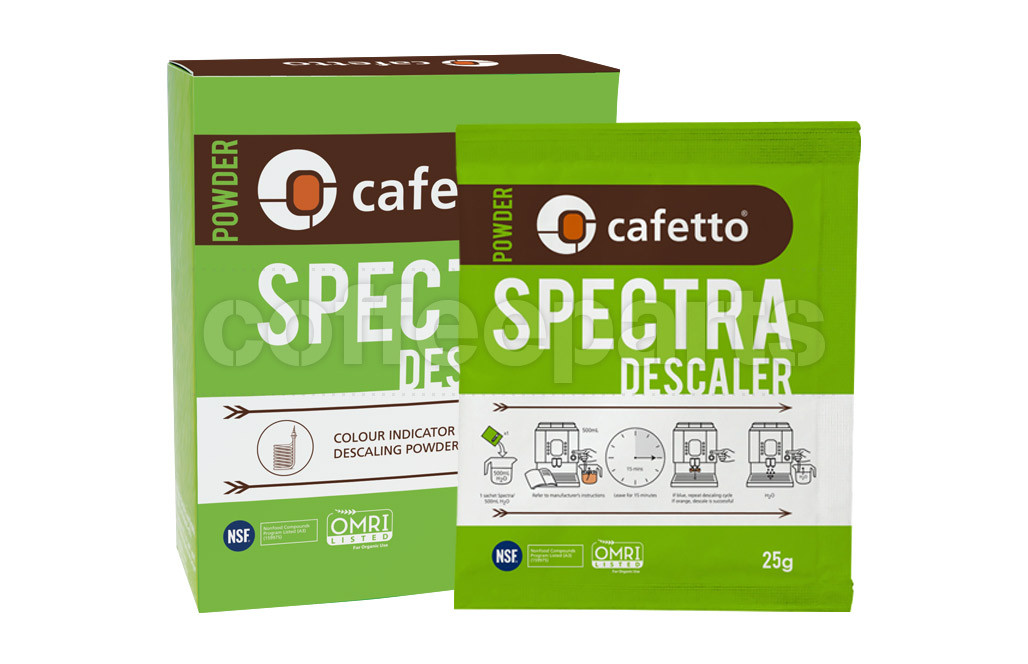 Cafetto Spectra Organic Powder Descaler 4 x 25g Sachets| Coffee Parts
