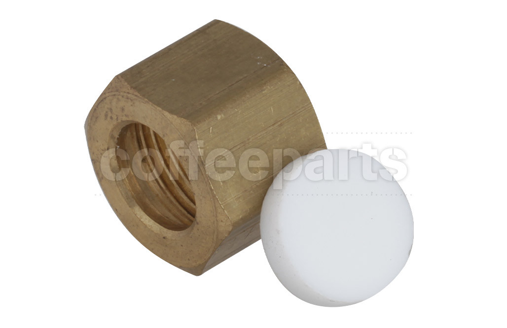 Fitting, Brass, Plug 3/8" Comp Fitt & Teflon Disc