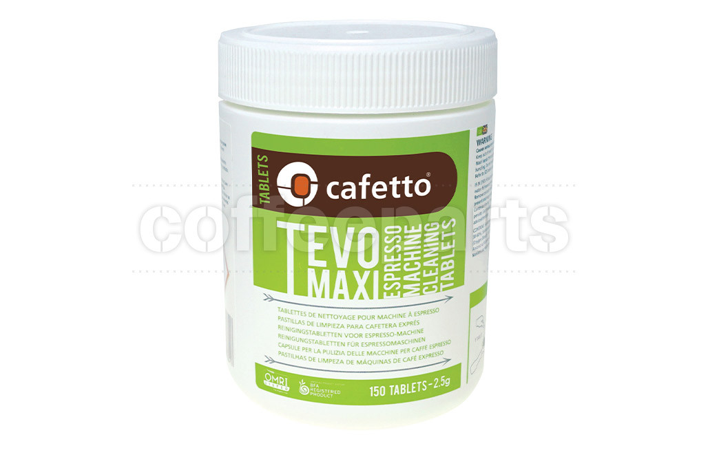 Cafetto Tevo organic espresso clean Maxi : 150 Tablets | Coffee Parts